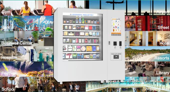 Bus Station Mini Mart Vending Machine , Snack Vending Kiosk With Big ...
