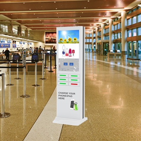 Public Charging Station Locker , Mobile Phone Charging Station Vending ...