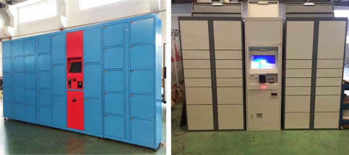 Touchless 36 Door Steel Supermarket Storage Delivery Locker , Barcode ...