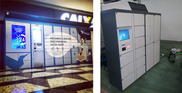 Touchless Smart Electronic Post Mailbox Parcel Delivery Lockers For ...