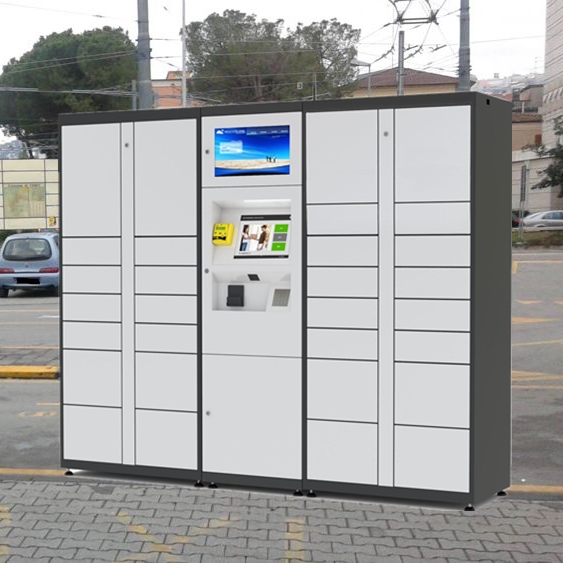 Intelligent Parcel Delivery Lockers Metal Storage Cabinet For Public Safe
