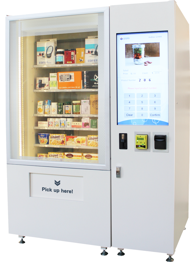 22 Touch Screen Self-Service Mini Mart Vending Machine Cold Drinks Food ...