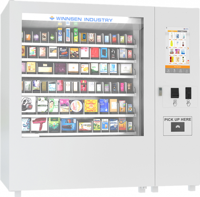 Consumer Electronic Products Mini Mart Vending Machine With Conveyors ...
