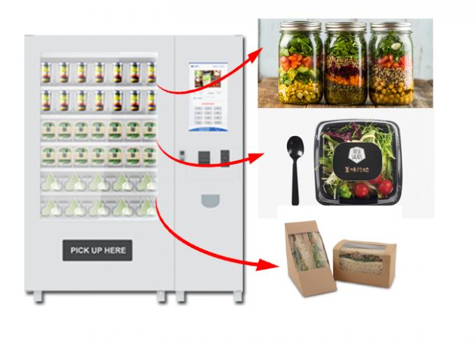 Automatic Self Service Fruit Vegetables Salad Vending Machine With Belt ...