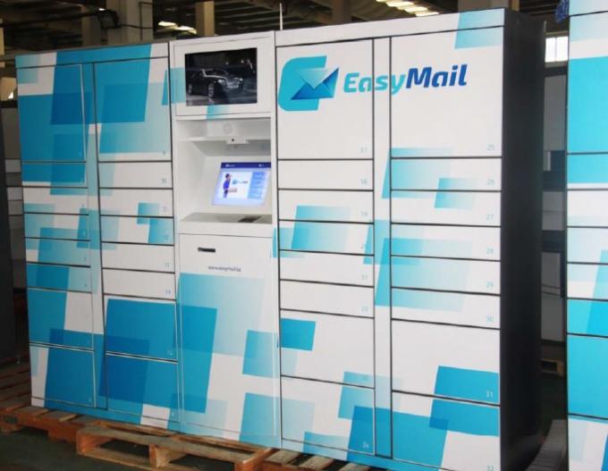 Keyless Indoor Parcel Delivery Electronic Locker Digital Signage Office ...