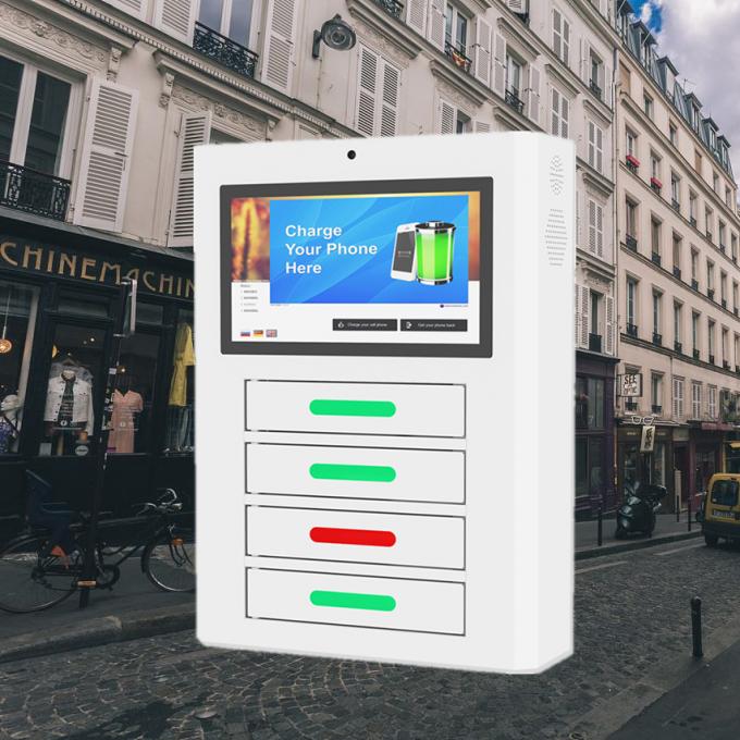 Self - Service Cell Phone Charging Stations , Four Doors Intelligent ...