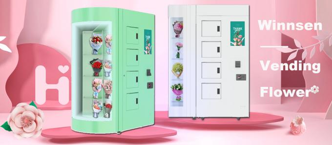 European Standard Led OEM 24 Hour Flower Vending Machines for Selling Rose