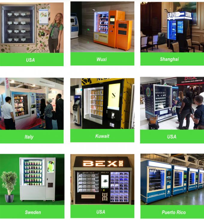 Sandwich 32 Inch Salad Vending Machine With Elevator Conveyor System