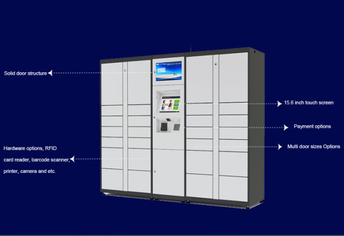 Barcode Password Computer CRS Luggage Lockers Safe With Multi Language Ui