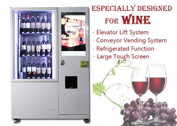 Refrigerated Whiskey Wine Vending Machine With Conveyor Belt System