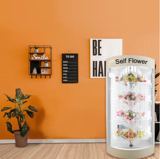 CE FCC Fresh Flower Vending Machine Automated Garden With Humidifier