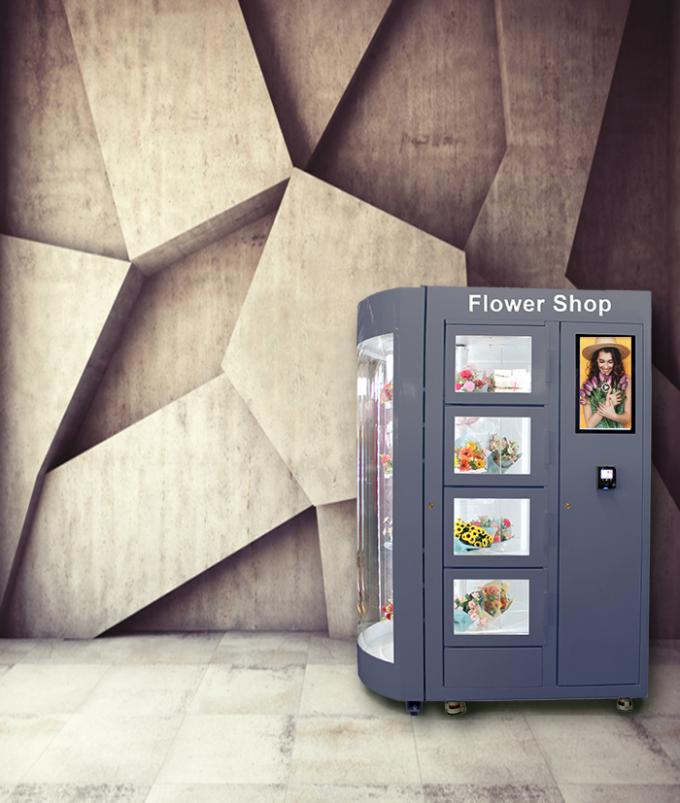 Customized Lcd 19 Inch Flower Rose Bouquets Vending Machine With ...
