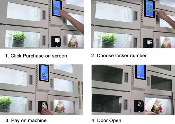 Smart Refrigerated Parcel Delivery Lockers With Touch Screen And Wifi 50Hz