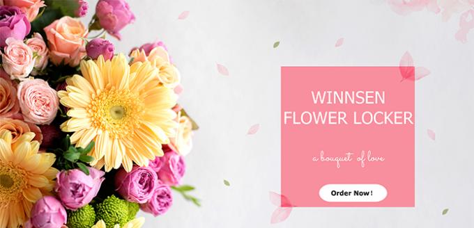 22 Inch Touch Screen Flower Vending Locker With Refrigerator Cooling System