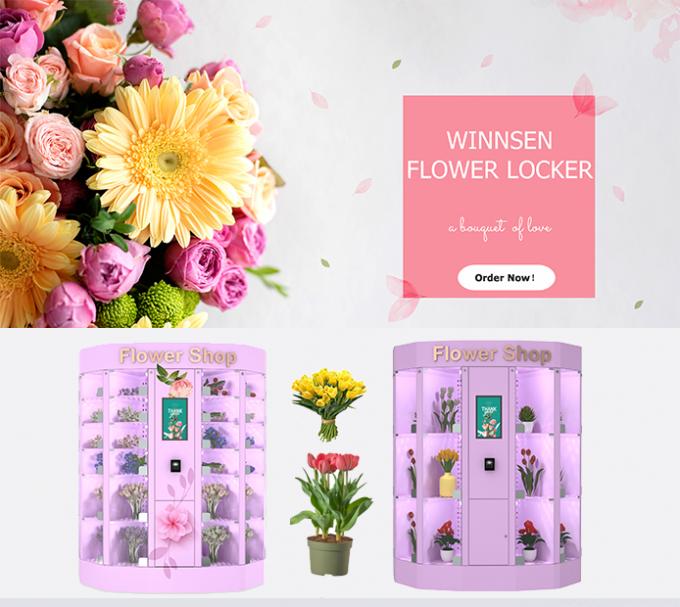 Online Shopping Flower Bouquet Vending Locker Pickup Remote Control Machine