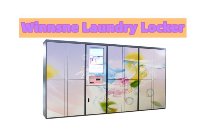Smart Laundry Locker Self Service ISO9001 Multi Language Stainless Steel