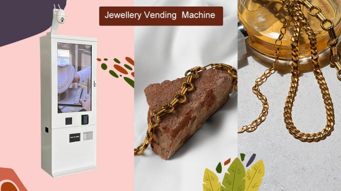 Convenient And Secure Jewelry Vending Machine 22" Touch Screen Remote ...