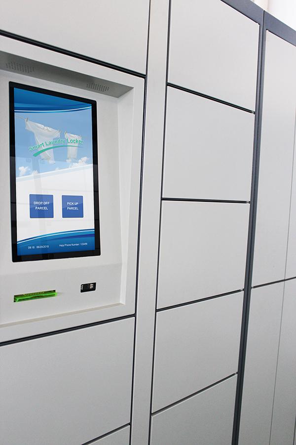 QR Code Smart Laundry Locker With Intelligent Storage With Printer