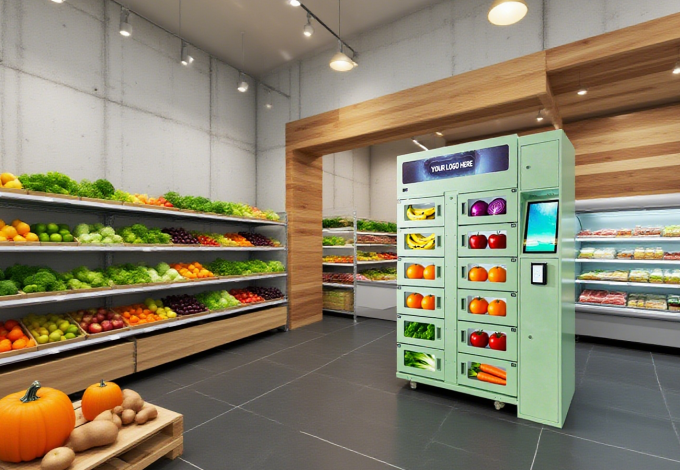 Restaurant Frozen Food Locker With Glass Door And Real-Time Inventory ...